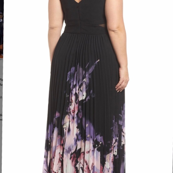 Xscape | Dresses | Xscape Pleated Chiffon Gown Plus Size | Poshmark